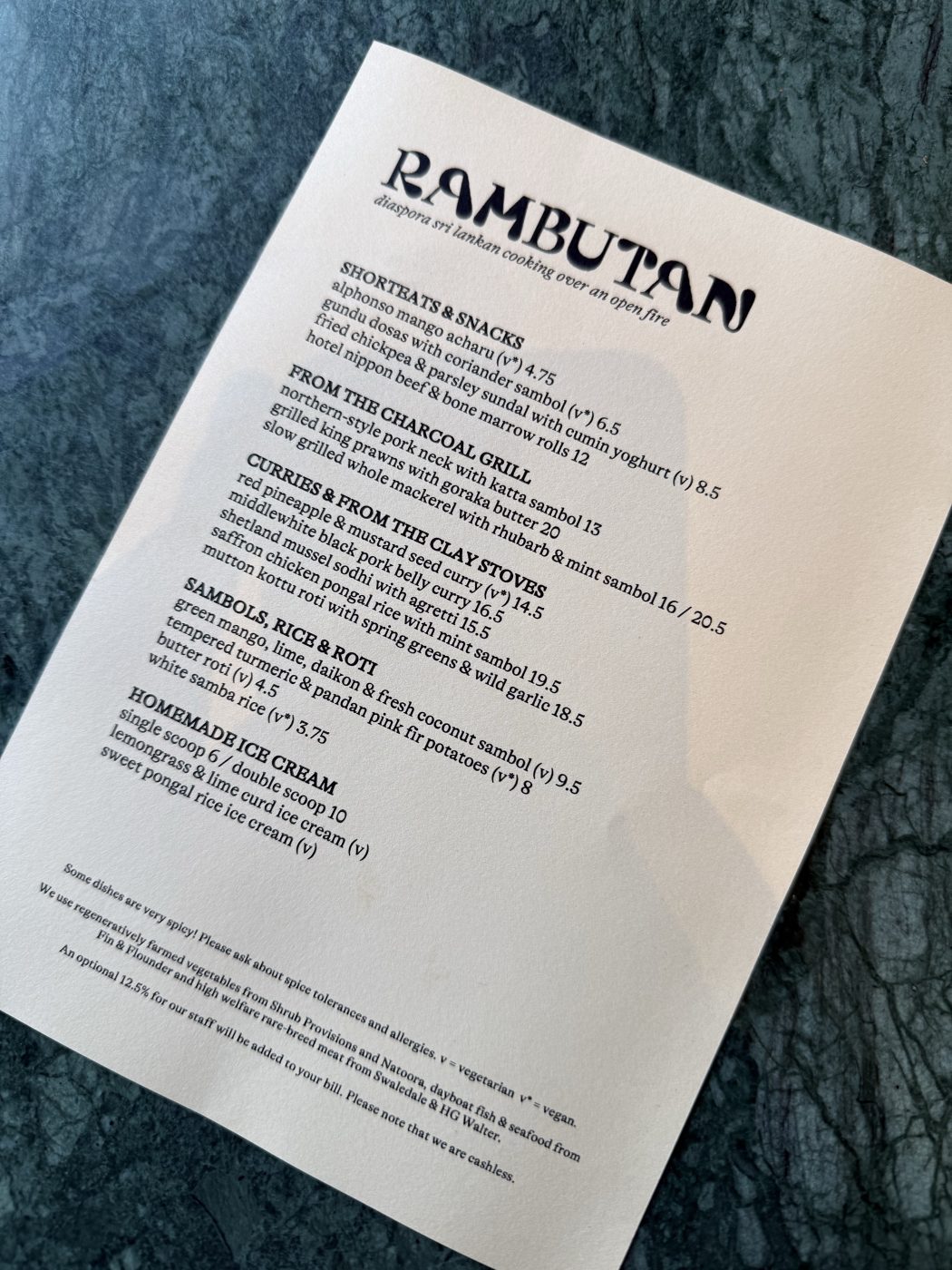 Rambutan, London - Meat & One Veg